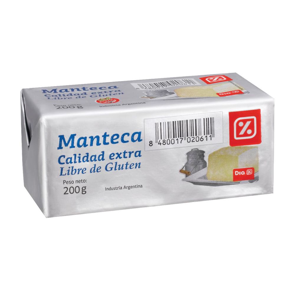 Manteca DIA Calidad Extra 200 Gr. - DIA online